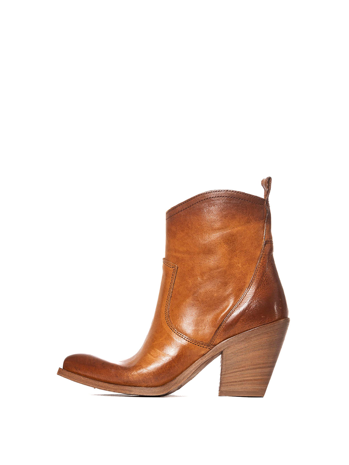 Cognac Snip-Toe Side Full-Zip Classic Ankle Cowgirl Boots – Fuchsia Boots