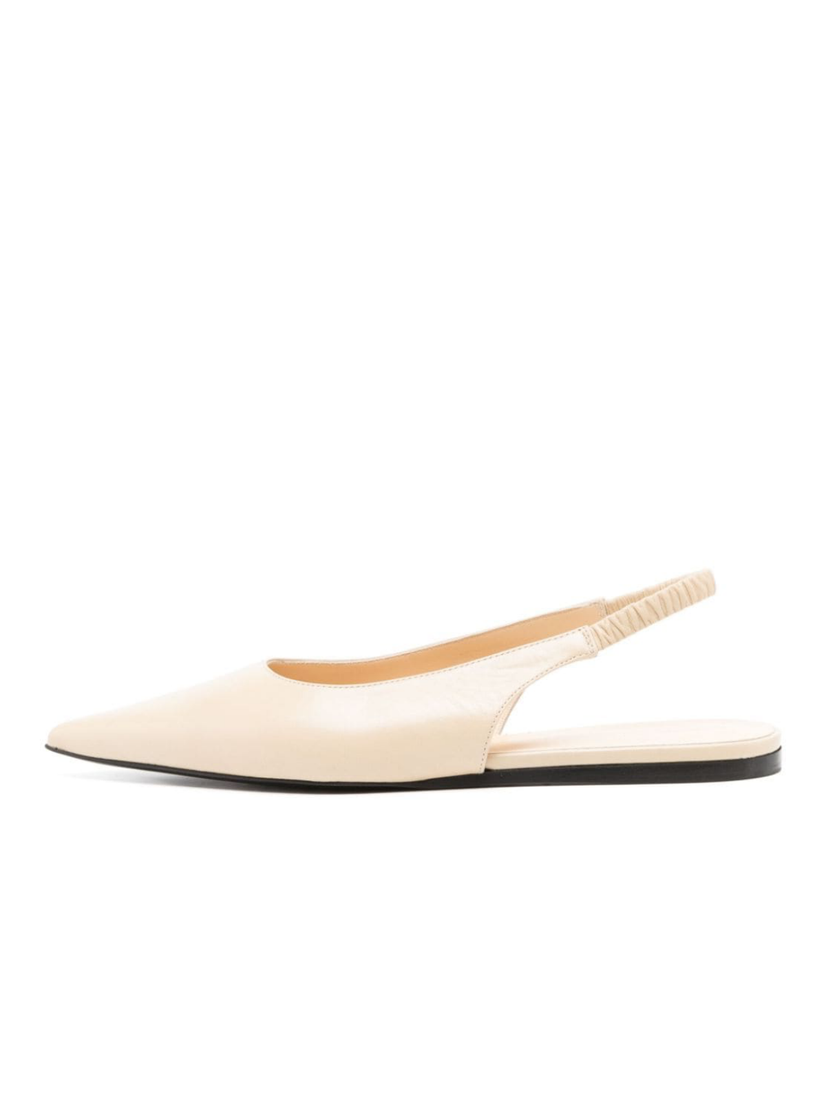 Light Beige Pointed-Toe Ballet Flats Slingbacks – Fuchsia Boots